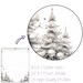25 Christmas Trees Printable Letter Paper, Watercolor X-mas Page Border ...