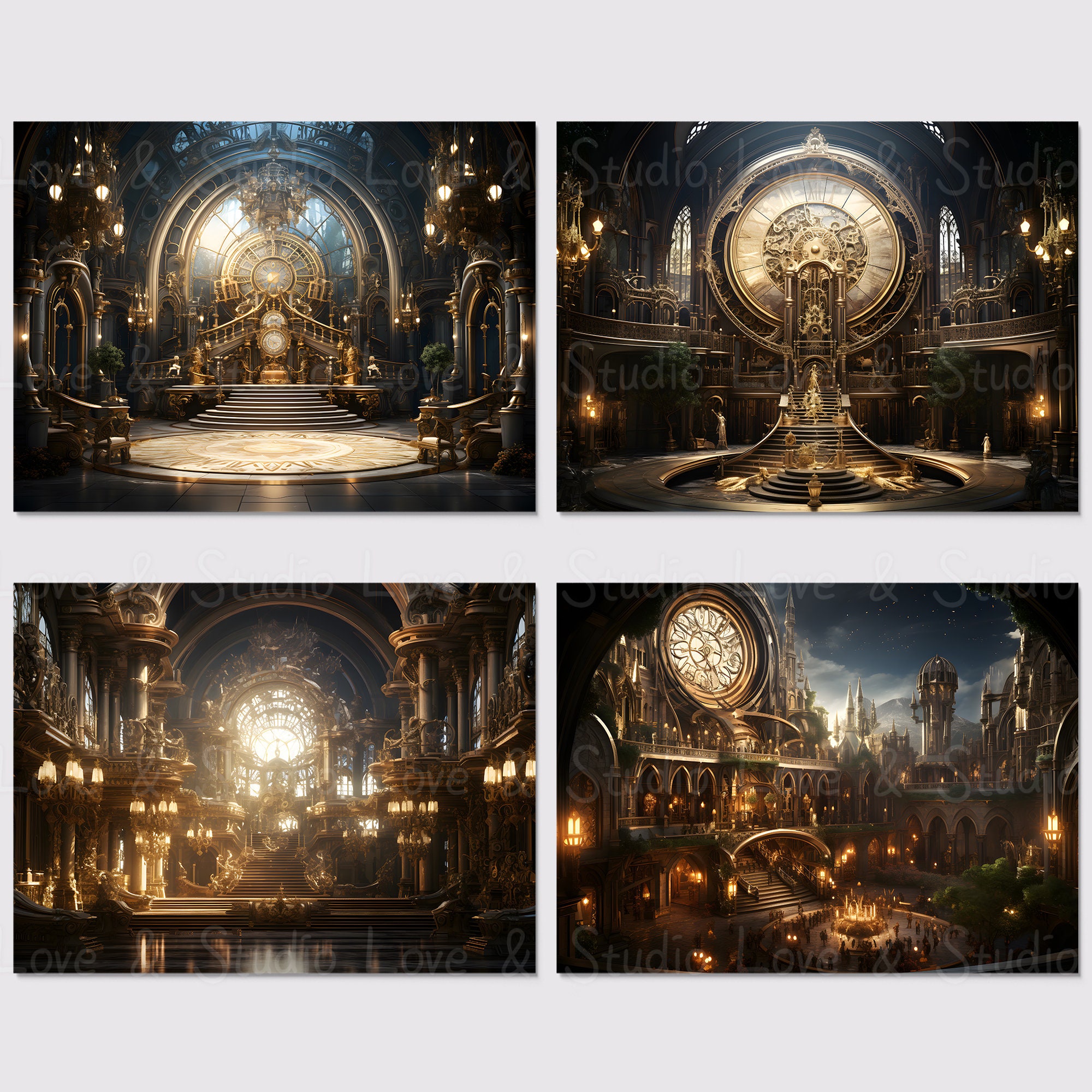 25 the Clockwork Ballroom Digital Paper, Amazing Fantasy Creature ...