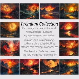 25 the Infernal Wastelands Digital Paper, Printable Dark Fantasy ...