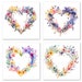 25 Pastel Flower Heart Wreath Clipart. Digital Valentine's Day ...
