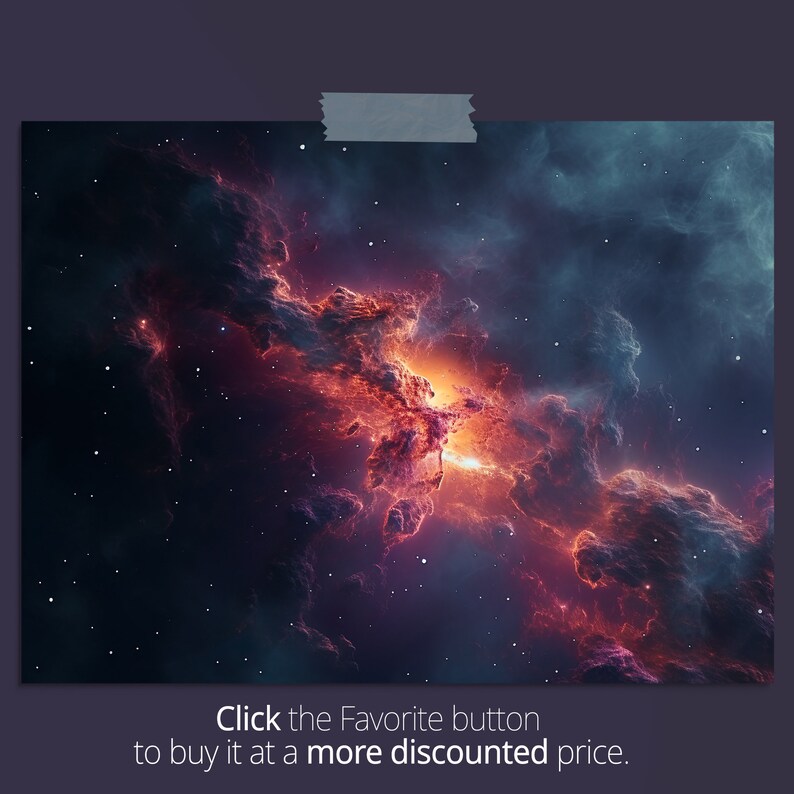 25 Galaxy Nebula Digital Paper, Printable Space Nebula, Stardust Cosmic ...