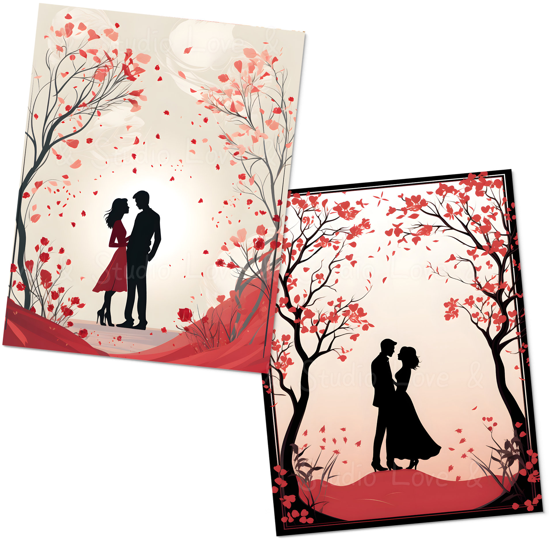 25 Couples in Love Printable Letter Paper Valentine's Day - Etsy