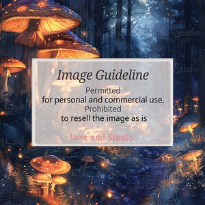 25 Dreamscape Mushroom Forest Digital Paper, Dark Fantasy Backdrop ...