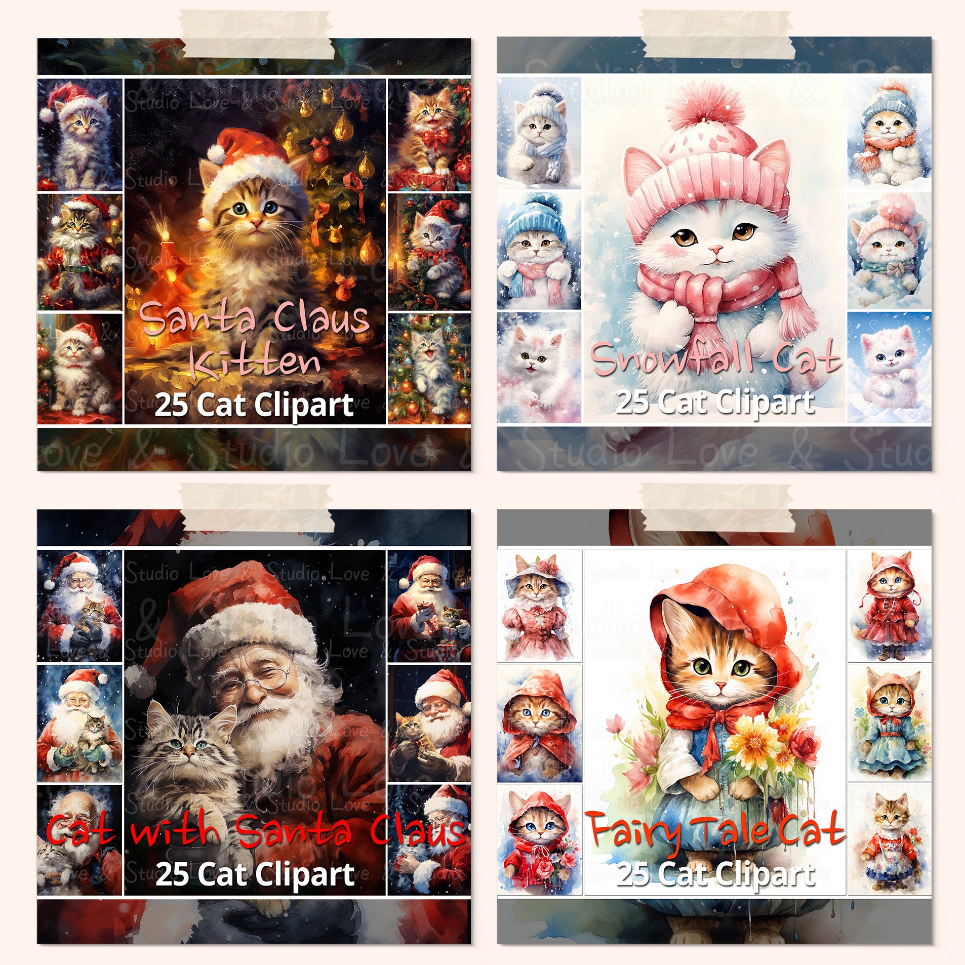 1000+ MEGA OFFERS LIFETIME. Adorable Cat Huge Bundle. All Images for ...