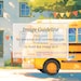 25 School Bus Adventure Digital Paper. for Welcome Week Event Clipart ...