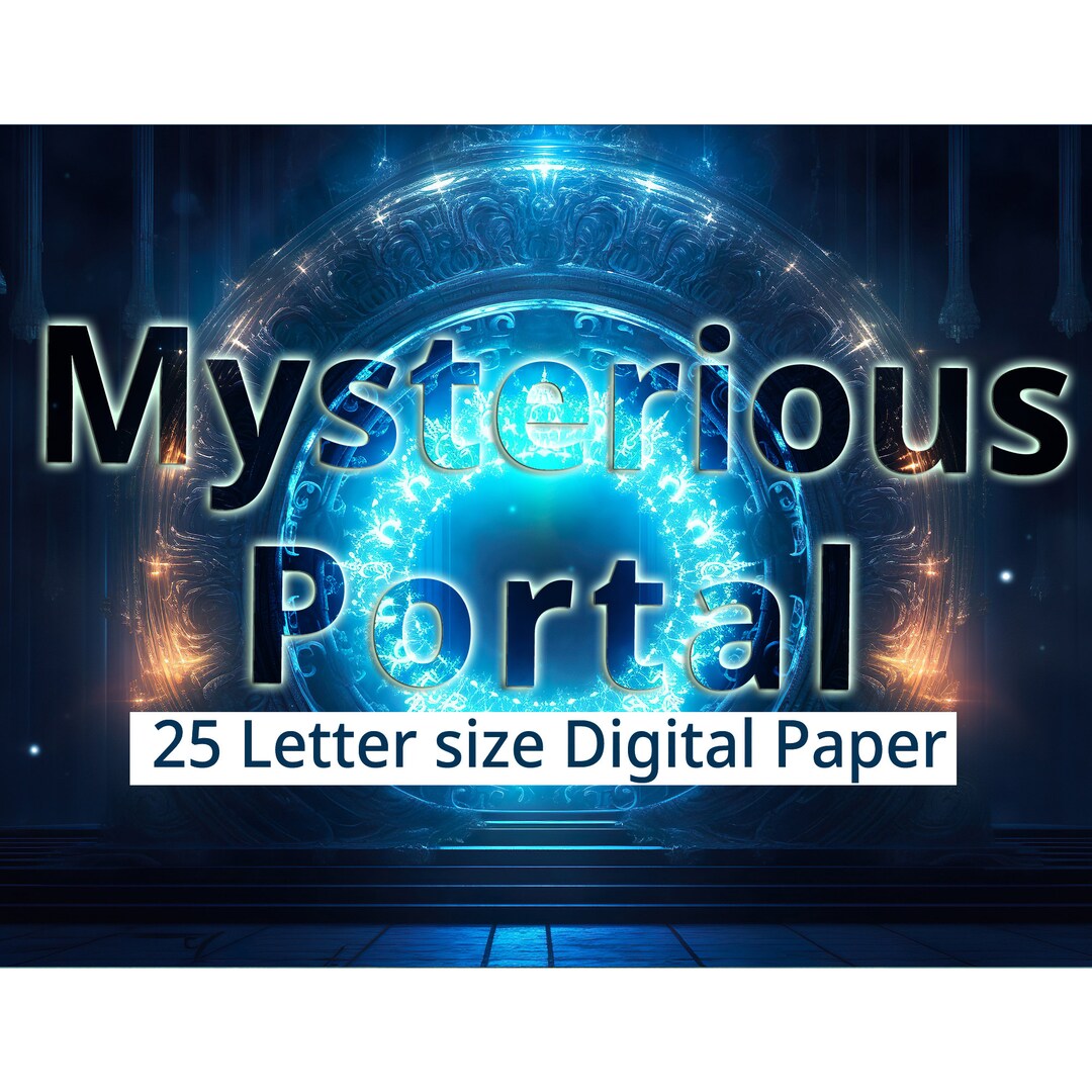 25 the Mysterious Portal Digital Paper, Printable A Mystical an ...