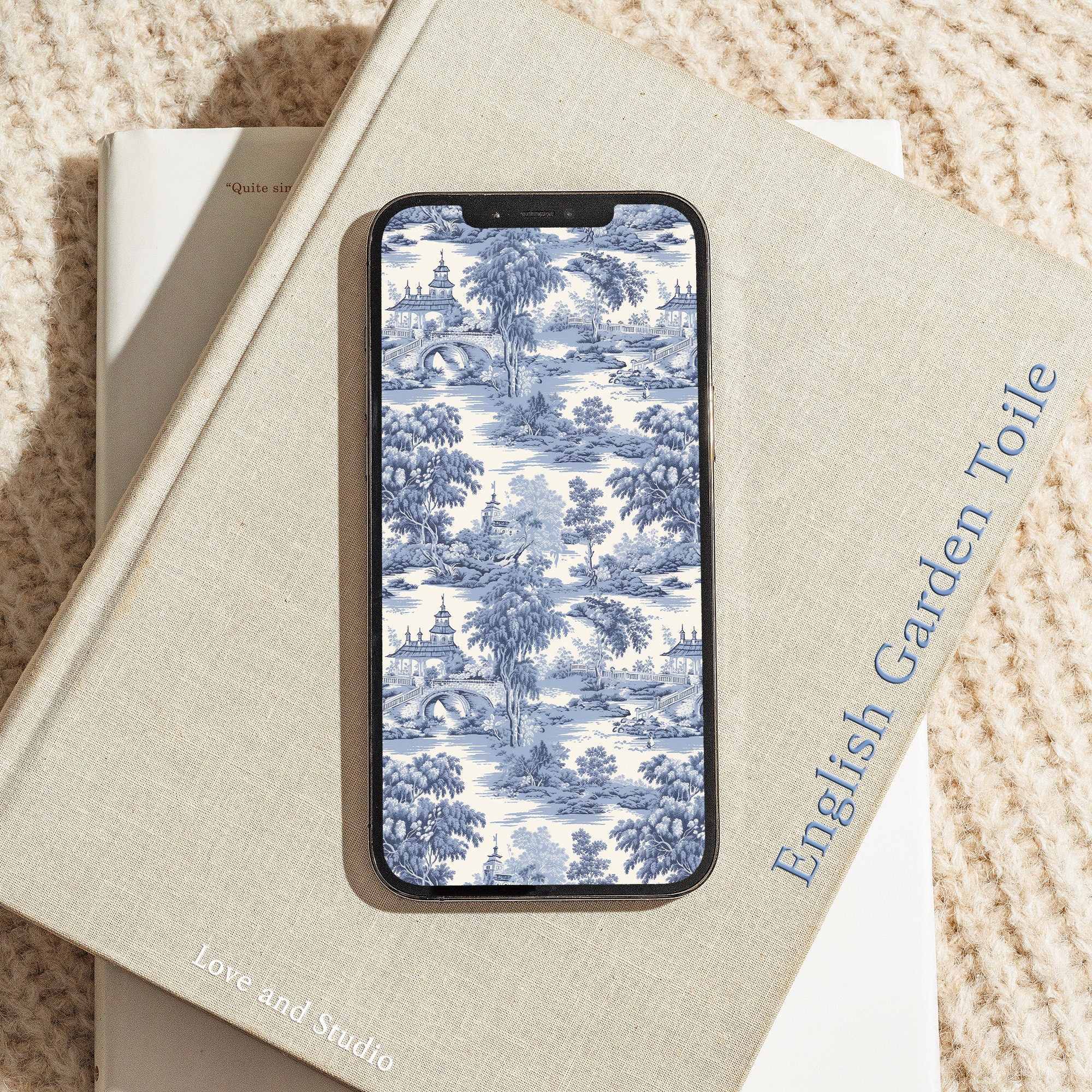 50 English Garden Toile Seamless Pattern Vintage Pastoral - Etsy