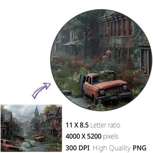 25 Zombie Apocalypse Digital Paper, A Dystopian, Post Apocalyptic World ...