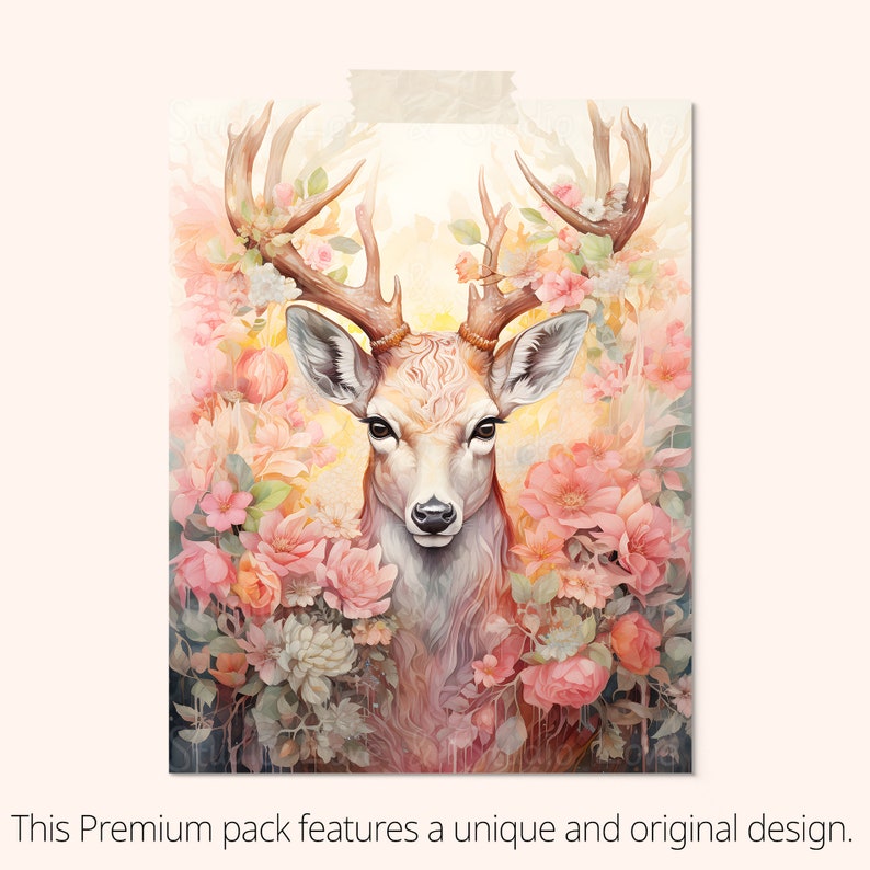 25 the Deer in Woodland Clipart Watercolor Adorable Animal in - Etsy