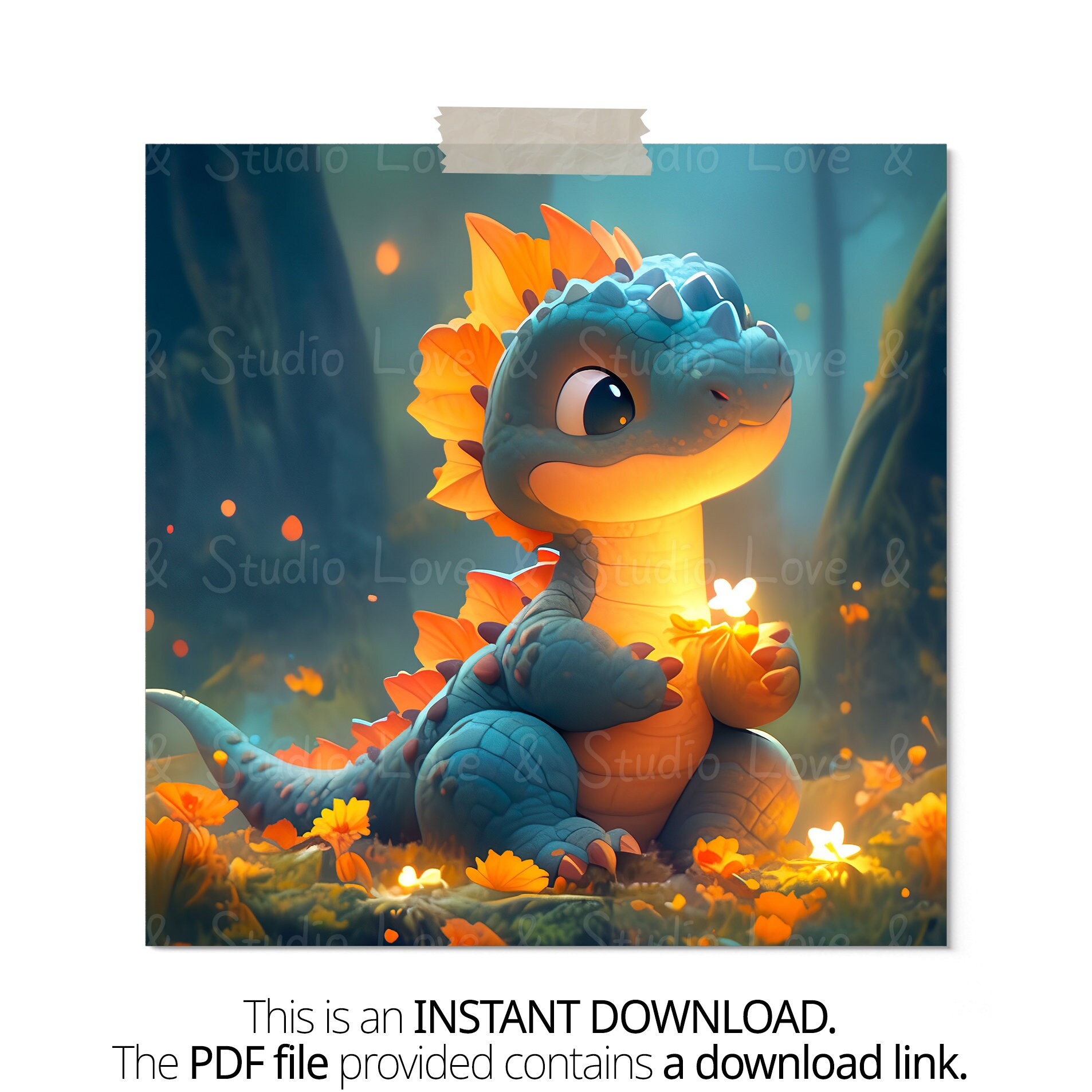 25 Dinosaur Toy Clipart, 3D Animal Graphic, Colorful Illustration for ...