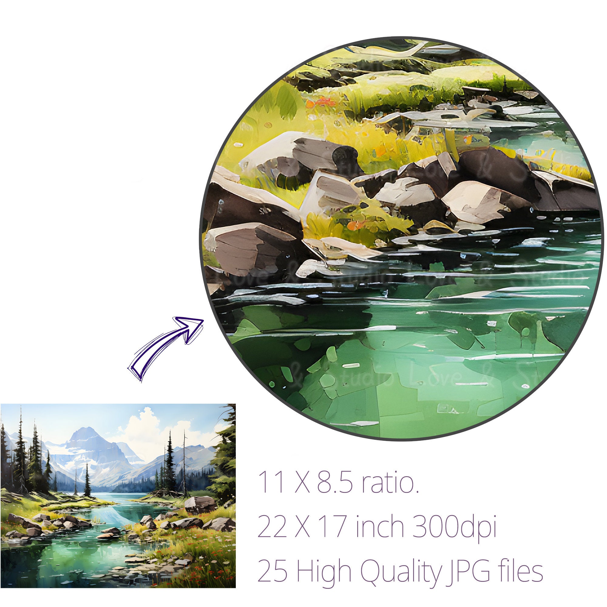 25 the Canadian Rockies Digital Paper, Watercolor the Banff National ...