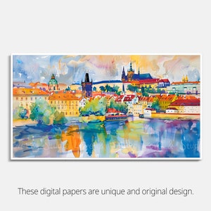 16:9 Capturing Prague Digital Background. 25 Samsung Frame TV Art ...