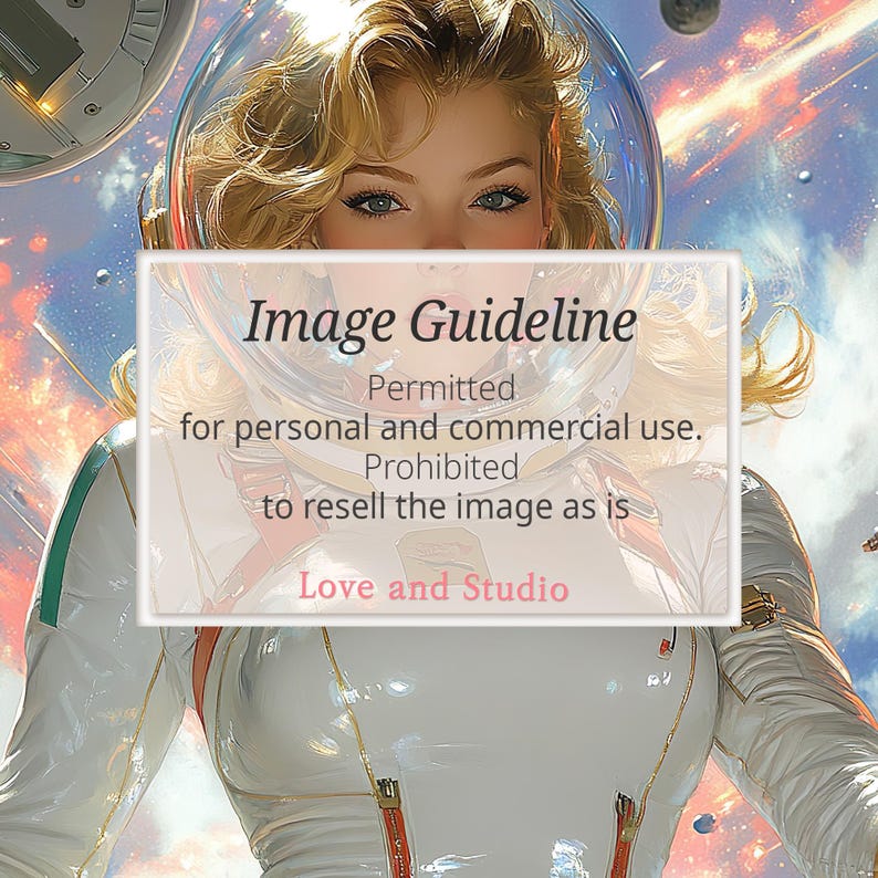 25 Vintage Pin up Astronaut Digital Paper, Vintage Space Exploration ...