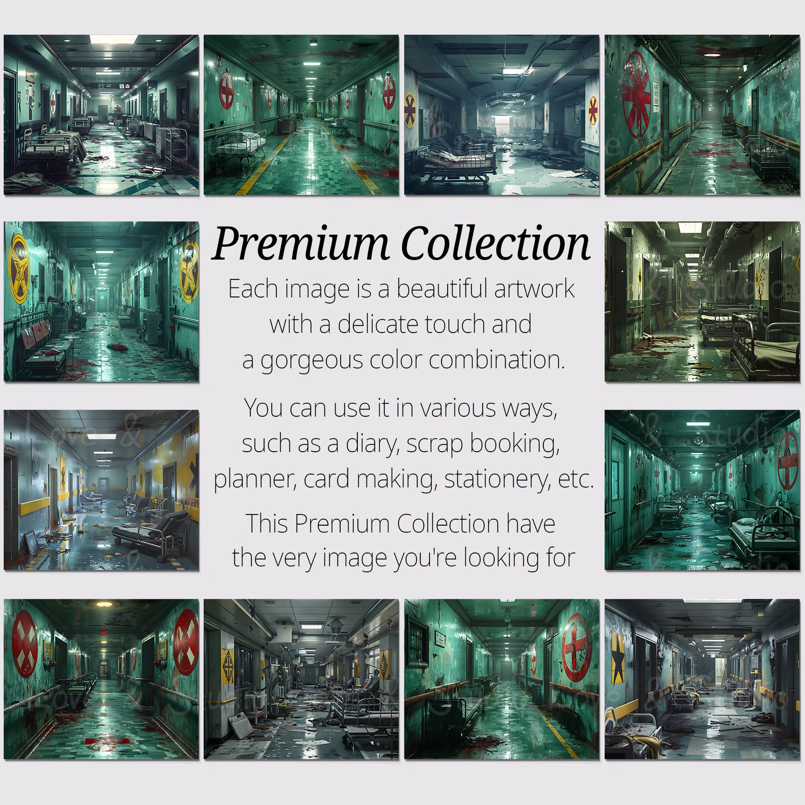 25 Pandemic Outbreak Digital Paper, Dystopian, Post Apocalyptic Artwork ...