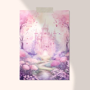 25 Pastel Enchanted Fairy Forest Digital Paper, Soft Pastel Shade ...