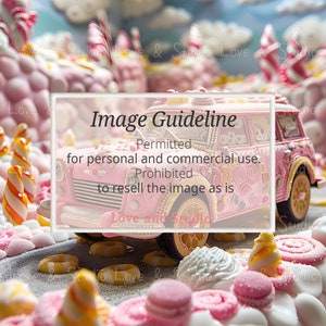 25 the Candyland Cruiser Car Digital Paper, Printable Adventure Vehicle ...