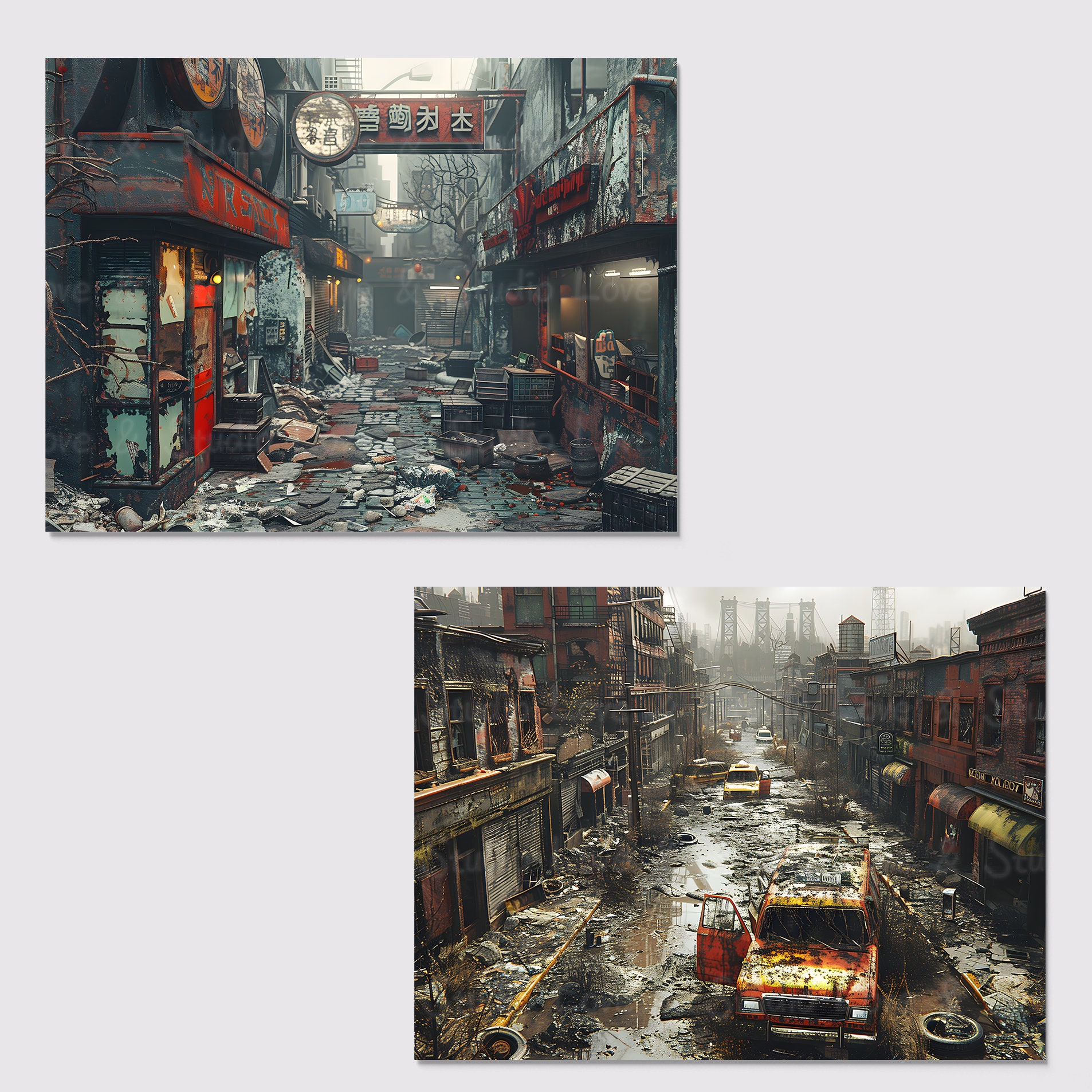 25 Resource Depletion Digital Paper, Dystopian, Post Apocalyptic ...