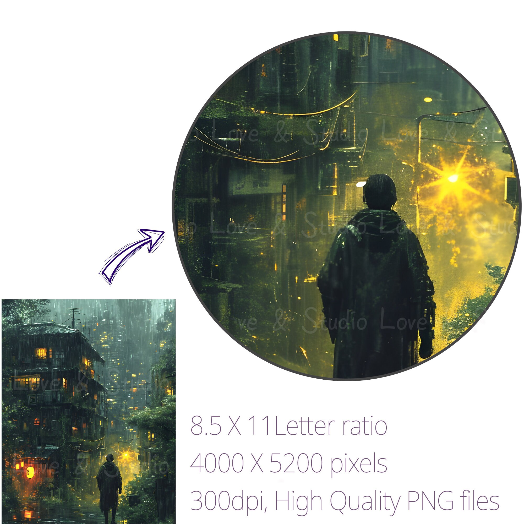 25 Dystopian Suburb Digital Paper, Printable Dystopian Futurescape ...