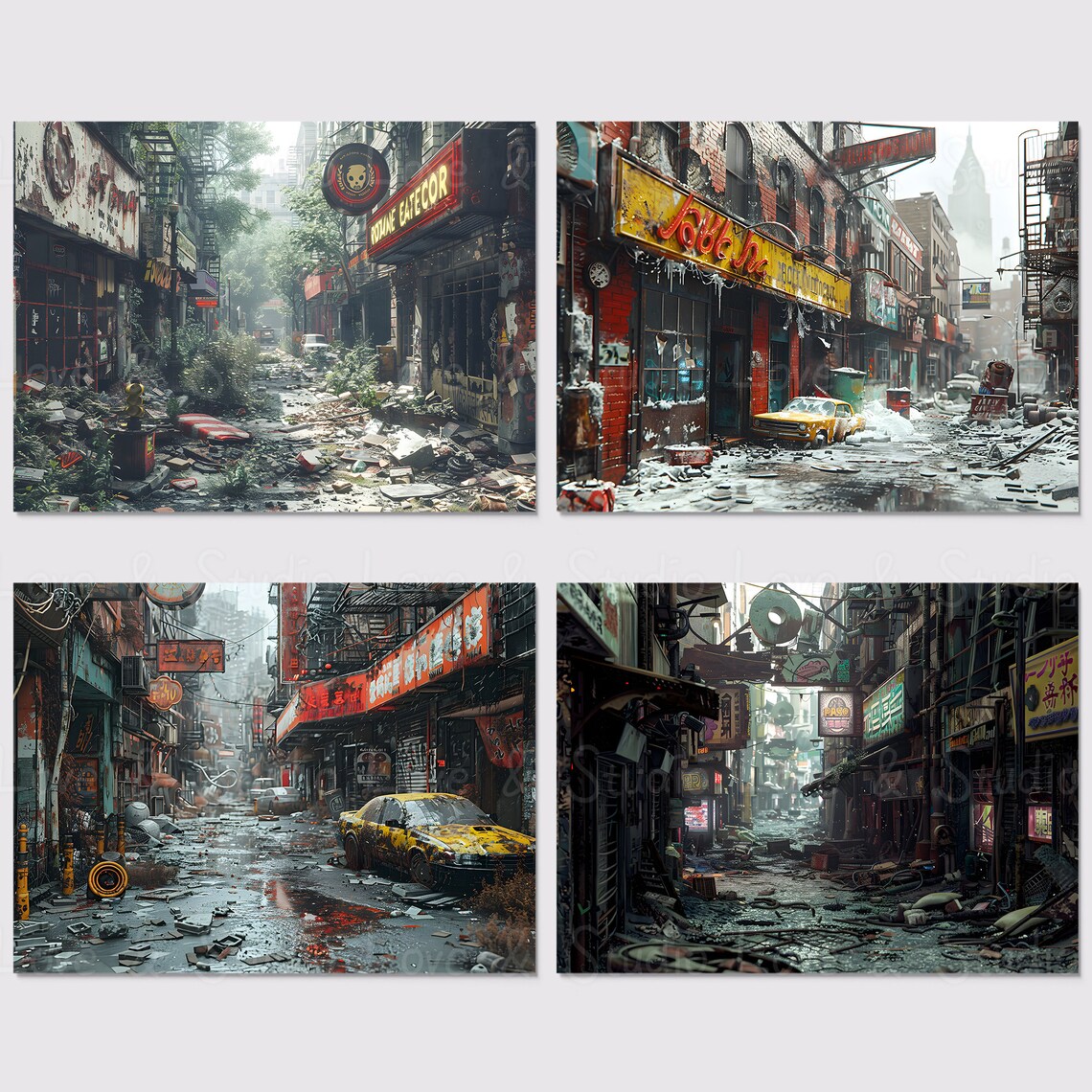 25 Resource Depletion Digital Paper, Dystopian, Post Apocalyptic ...