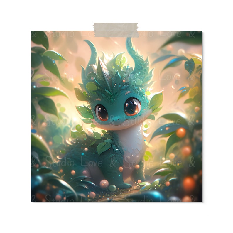 25 Baby Sea Dragon Toy Clipart, 3D Cute Animal Clipart, Colorful Marine ...