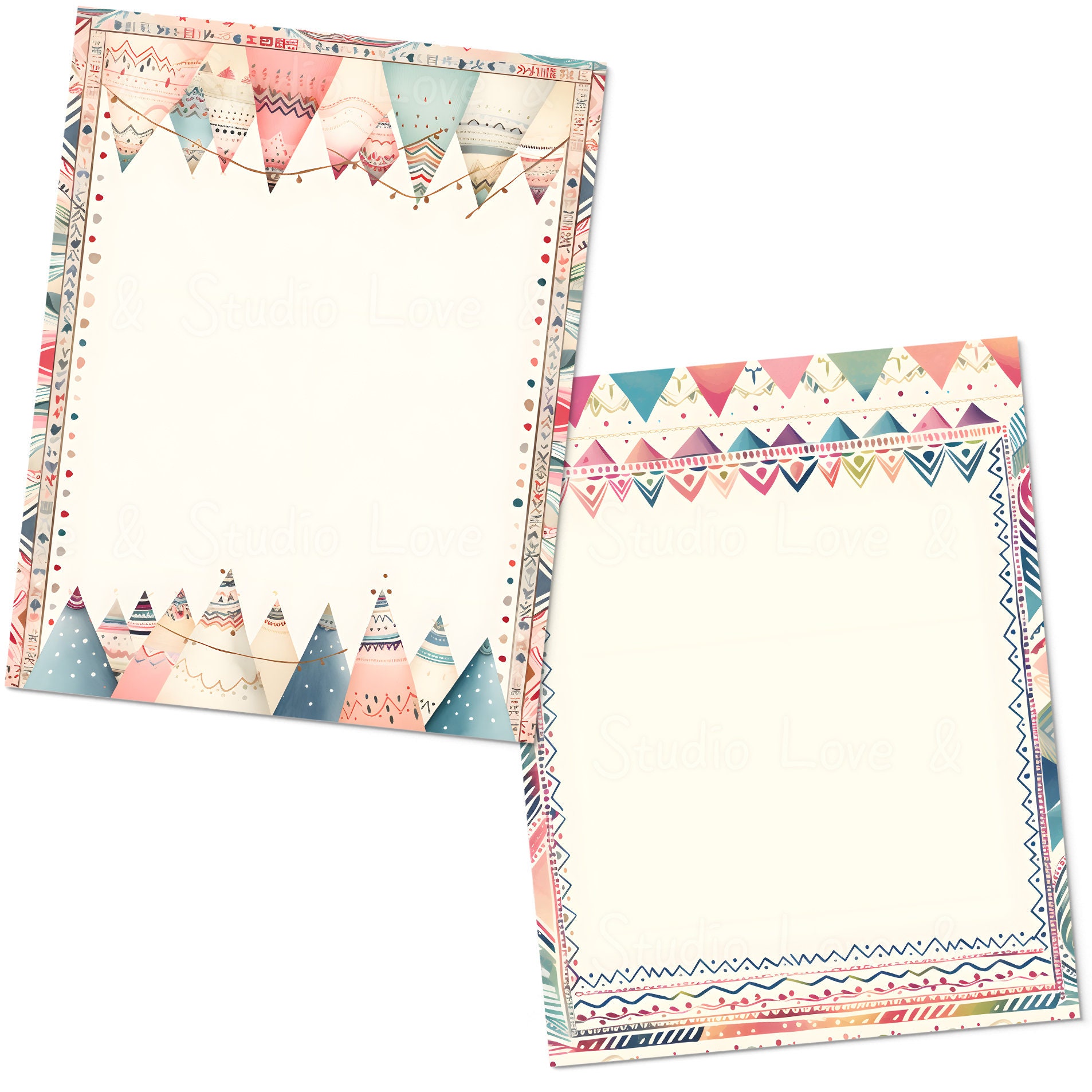 25 Various Flags Printable Letter Paper Watercolor Page - Etsy