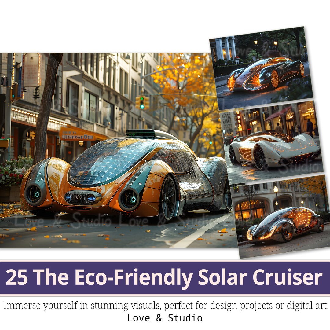 25 the Eco-friendly Solar Cruiser Digital Paper, Futuristic Vehicle ...