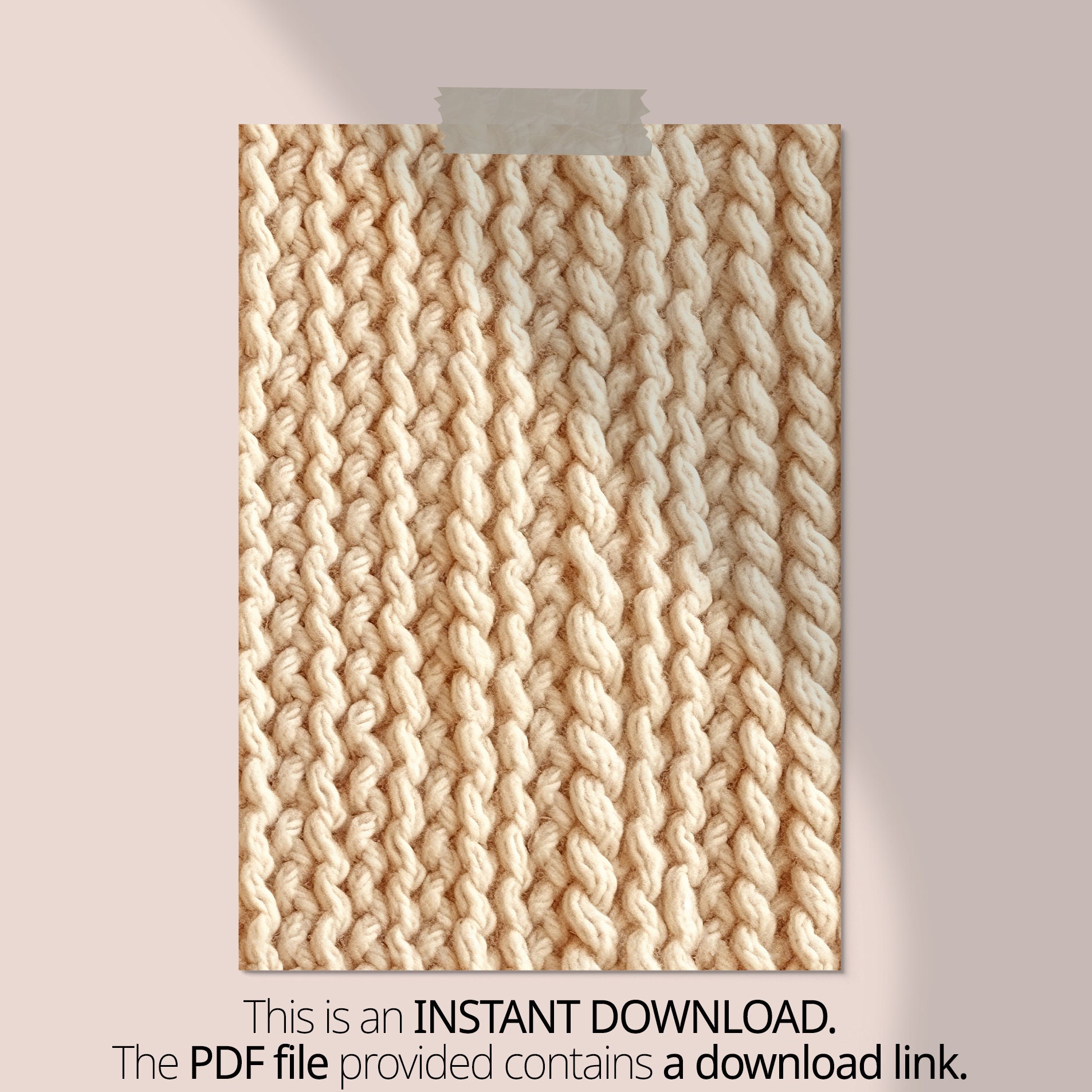 25 Seamless Knitting Digital Paper Packages Real Knit - Etsy