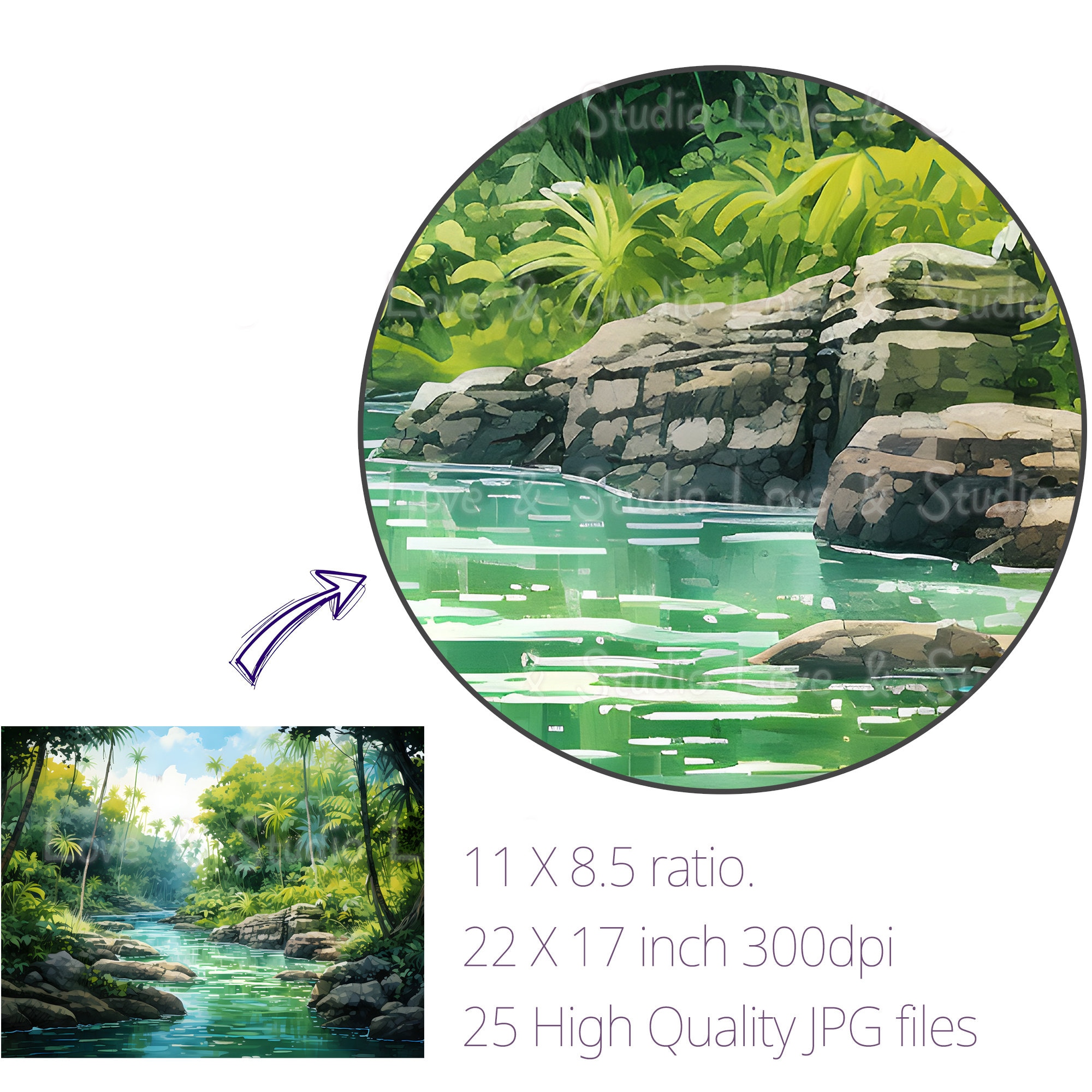 25 the Amazon Rainforest Digital Paper, Watercolor Tropical South ...