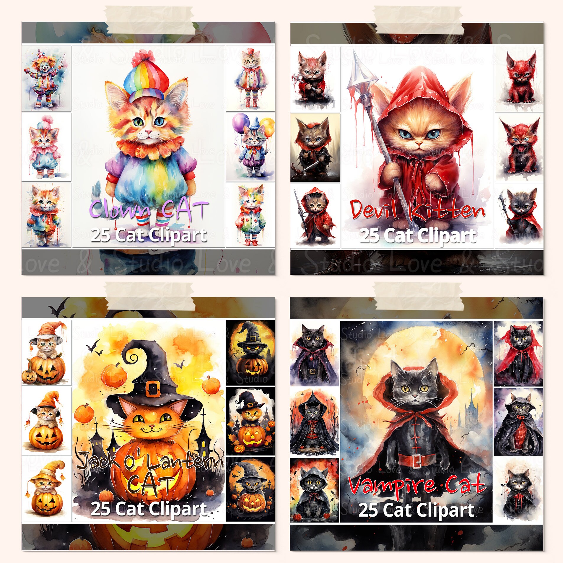 1000+ MEGA OFFERS LIFETIME. Adorable Cat Huge Bundle. All Images for ...