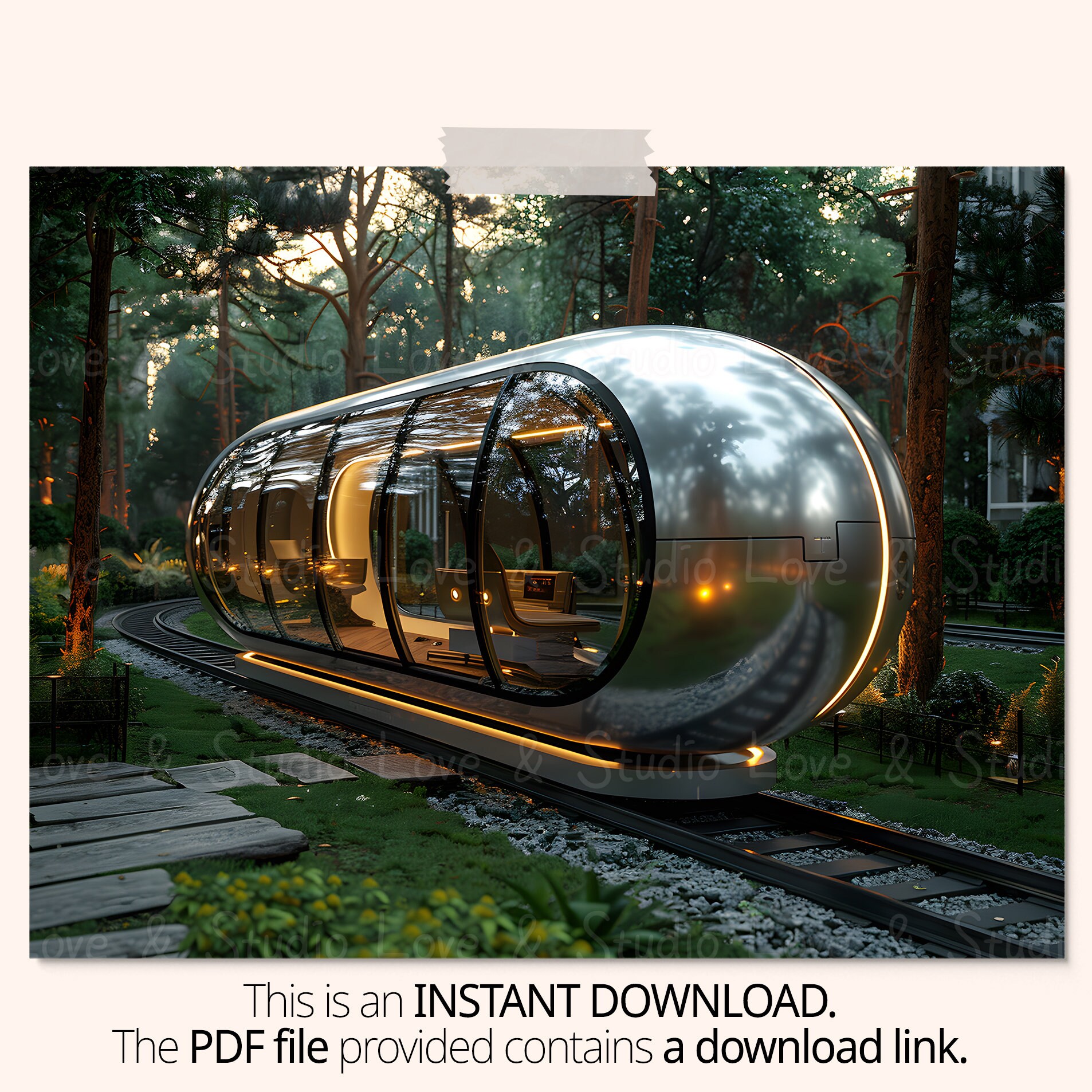 25 the Zero-emission Maglev Pod Digital Paper, Futuristic Vehicle, Next ...