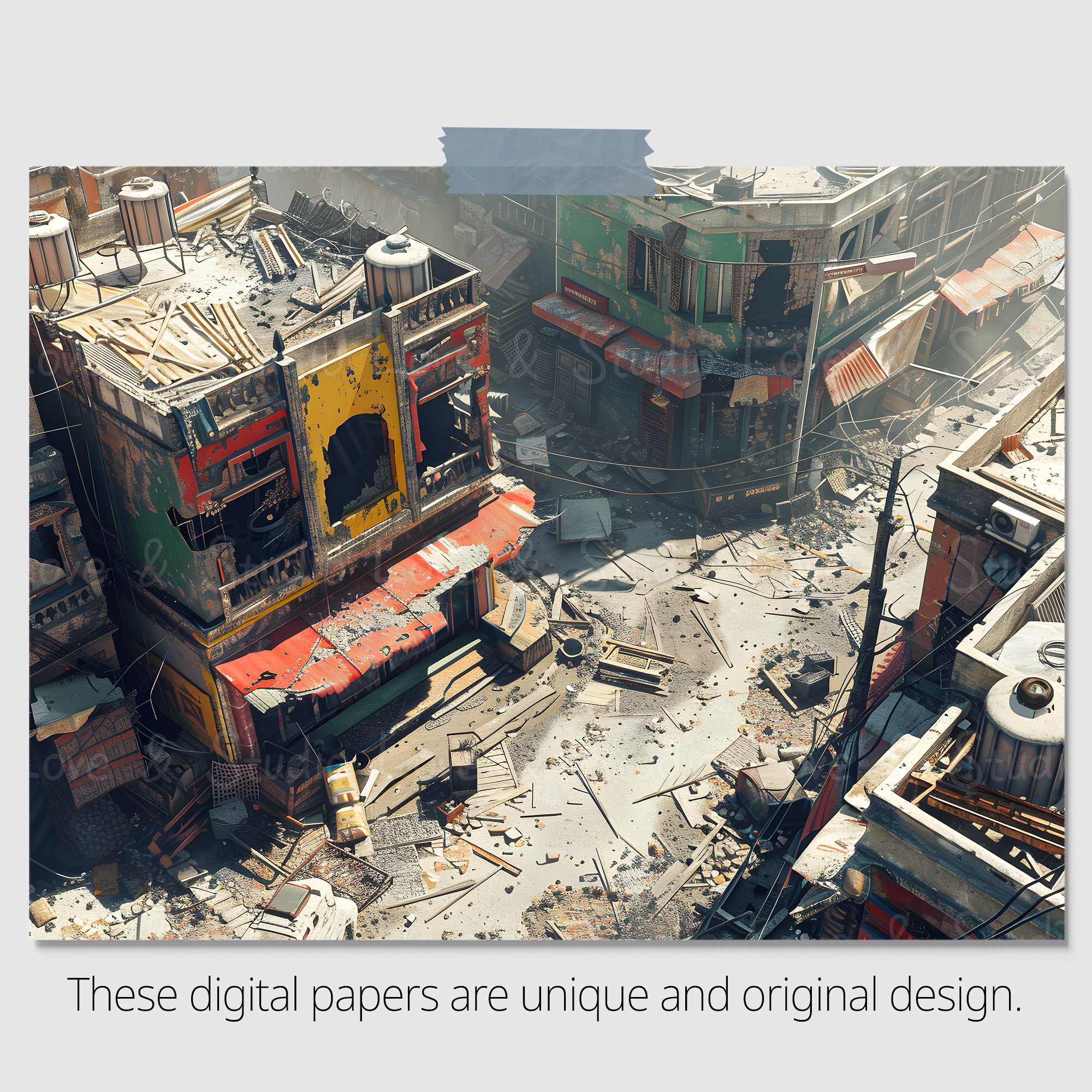 25 Resource Depletion Digital Paper, Dystopian, Post Apocalyptic ...