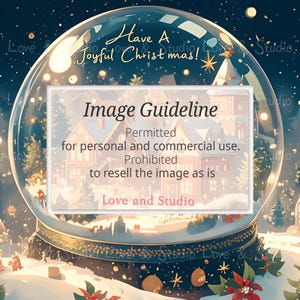 25 Sparkling Snow Globe Digital Paper, Winter Wonderland Christmas ...