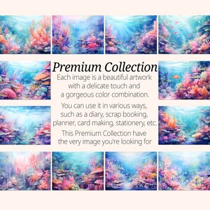 25 Enchanted Pastel Coral Reef Digital Paper, Soft Pastel Shade ...