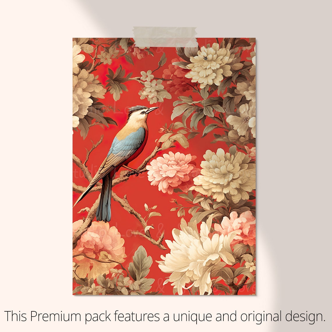 50 Chinoiserie Pattern Seamless Pattern, Vintage Oriental Birds and ...