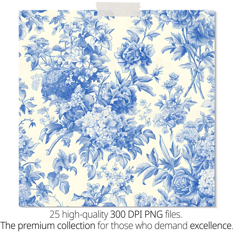 25 the Botanical Toile Seamless Pattern, Countryside Scenes Digital ...