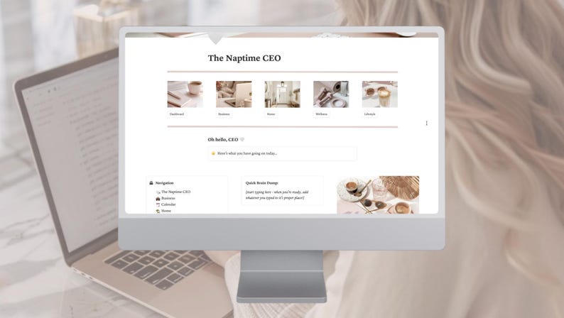 Notion Template for Moms | SAHM Planner | Content Creator Dashboard ...