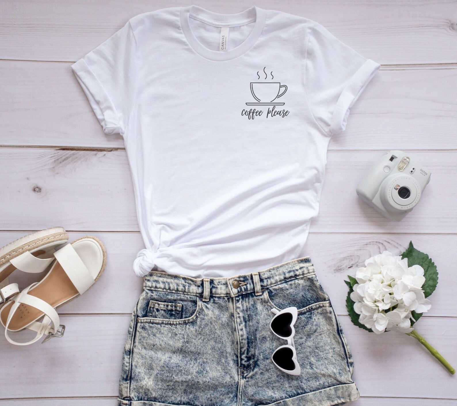 Coffee Please, Cute Coffee Shirt, Coffee T-shirt, Coffee Lover Shirt ...
