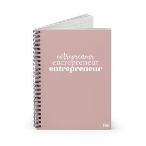 Entrepreneur Notebook, Female Boss Gift, Pink Journal, 6x8 - Etsy