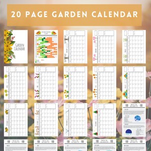 Garden Calendar Garden Planner Printable Garden Planner Printable ...