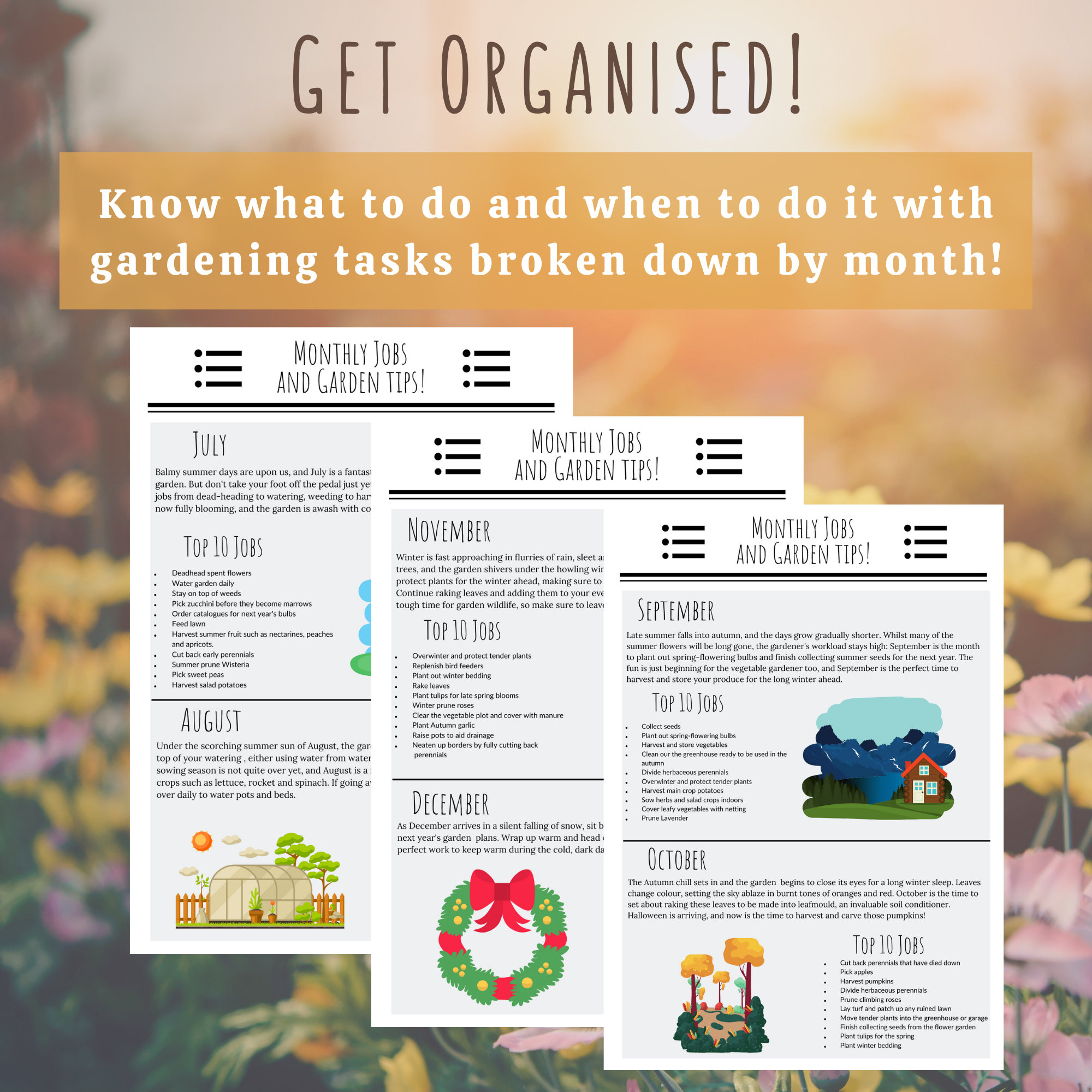 Garden Calendar Garden Planner Printable Garden Planner Printable ...