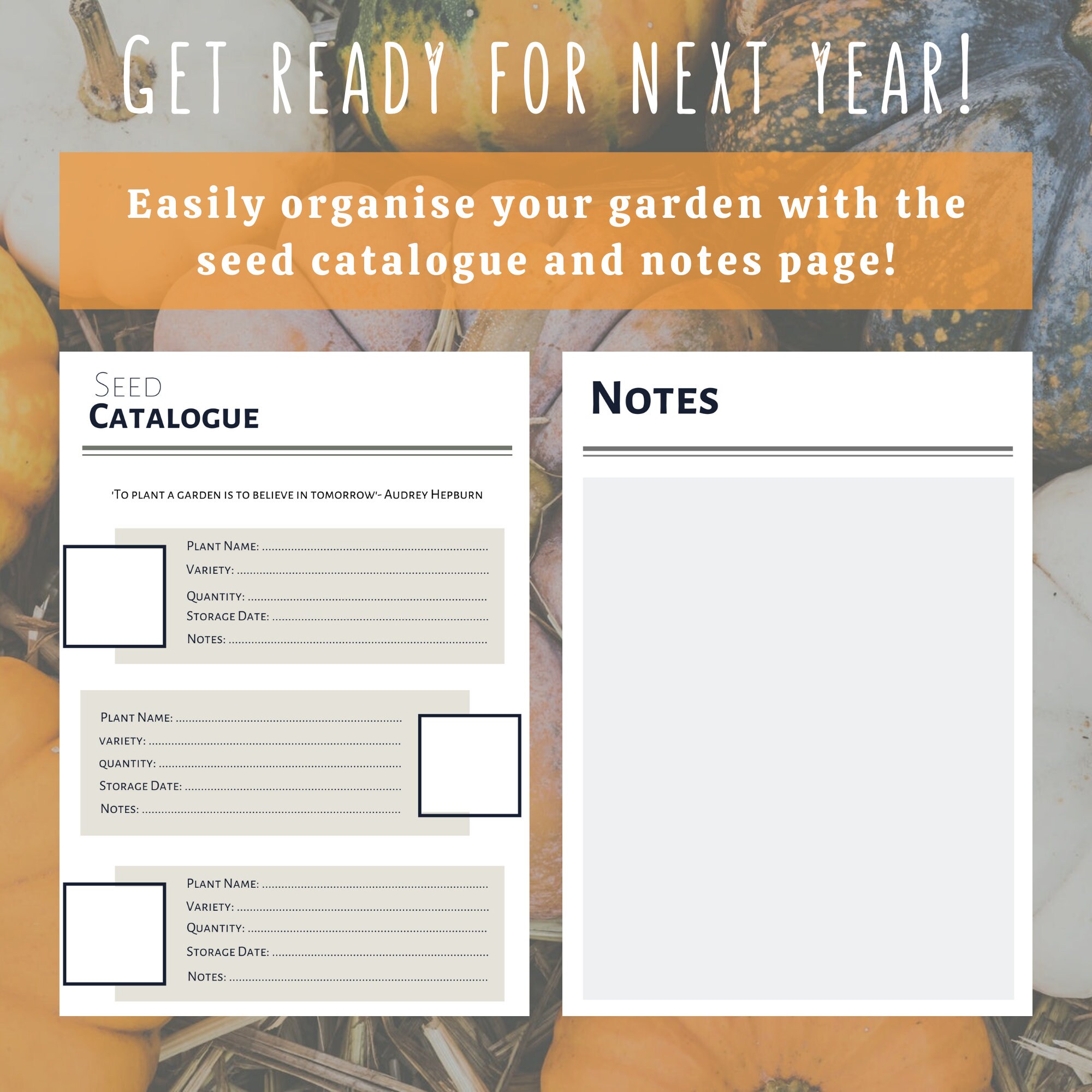 Harvest Tracker Printable Garden Planner Printable Homestead Planner ...
