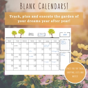 Garden Calendar Garden Planner Printable Garden Planner Printable ...