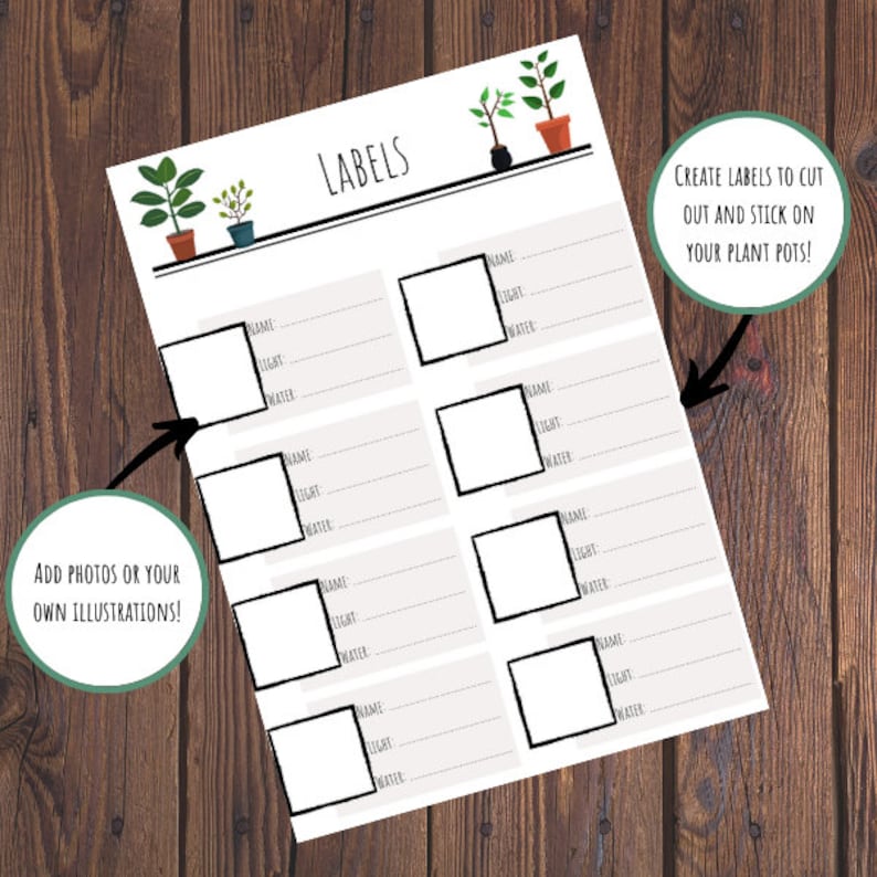 Plant Markers Printable Plant Labels Printable Plant Markets Vegetable ...