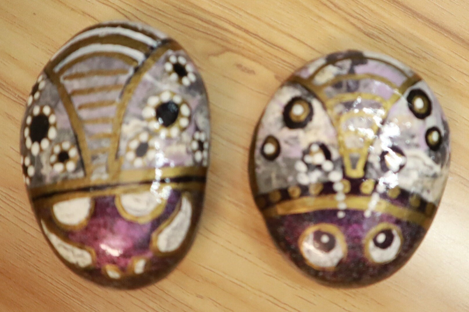 6 Ladybug Decorative Rocks Using Hydro Dipping. - Etsy