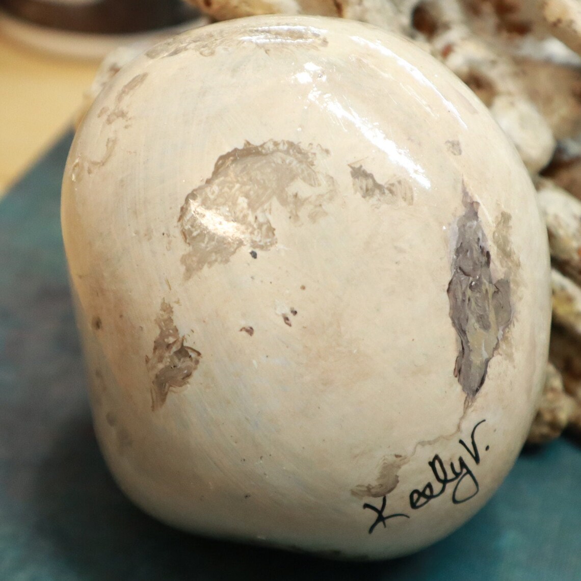 Baby Yodaaka Grogu in Crib Pod Fanart on Painted Rock. - Etsy