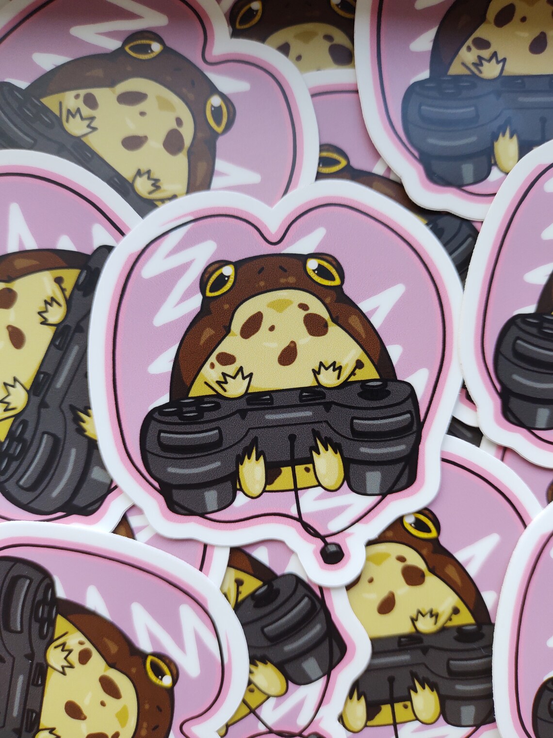 Sad Gamer Frog Sticker - Etsy