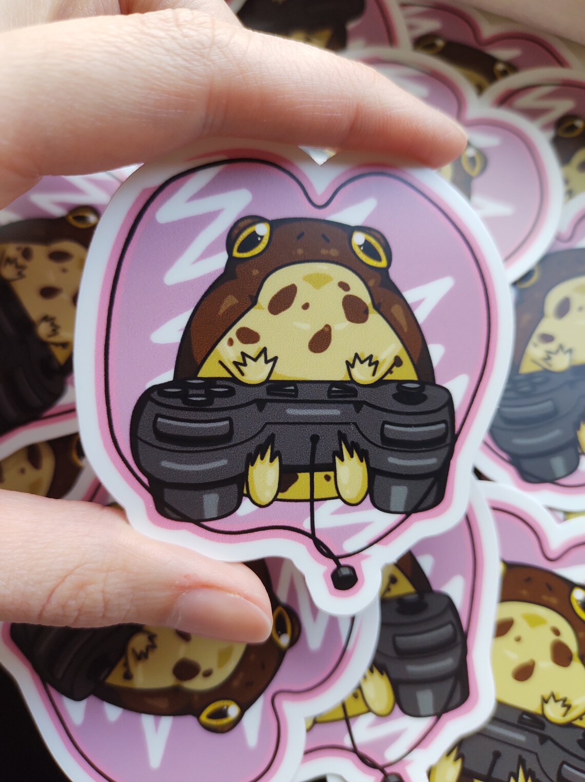 Sad Gamer Frog Sticker - Etsy