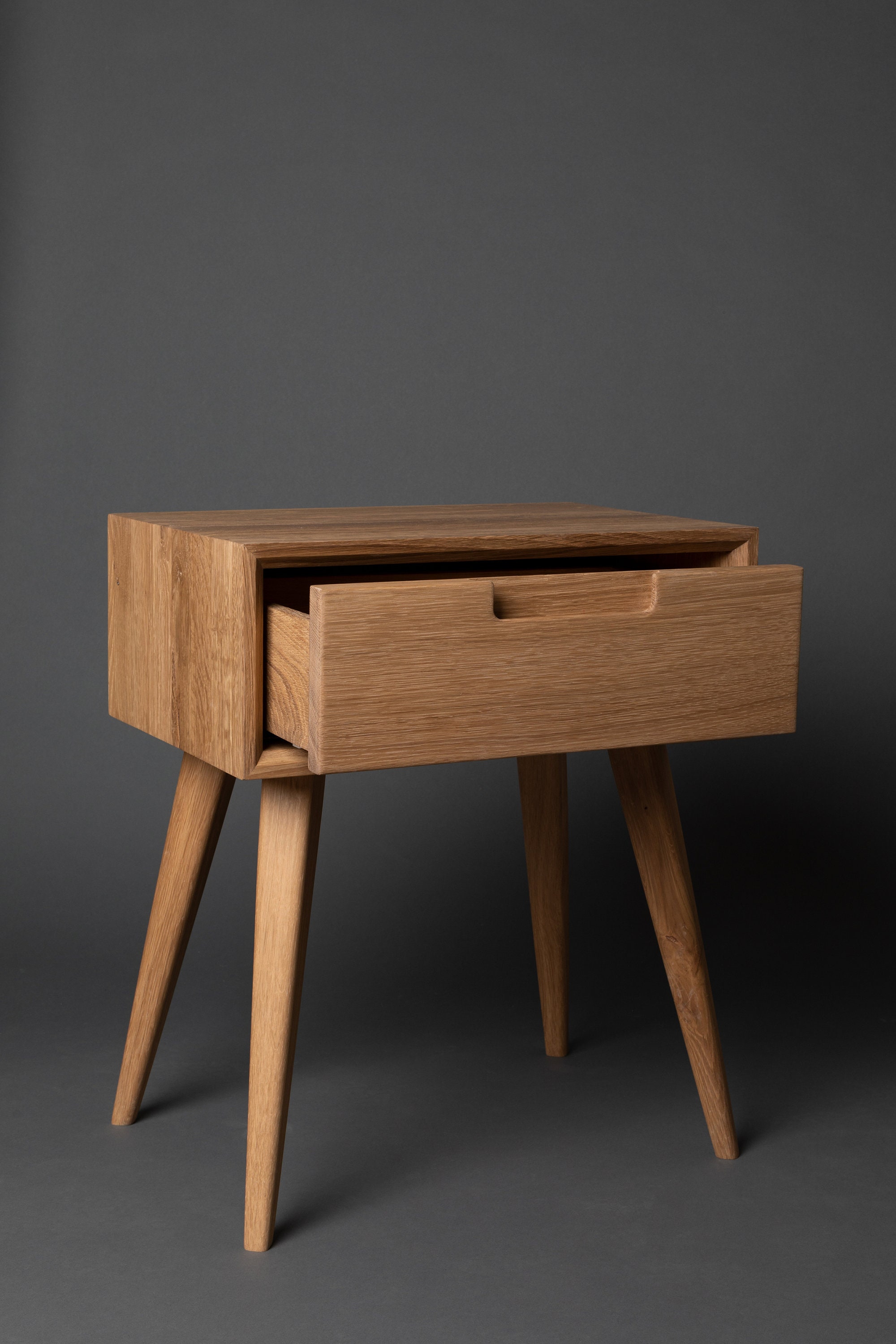Mid Century Modern Nightstand Bedside Table drawer Etsy UK