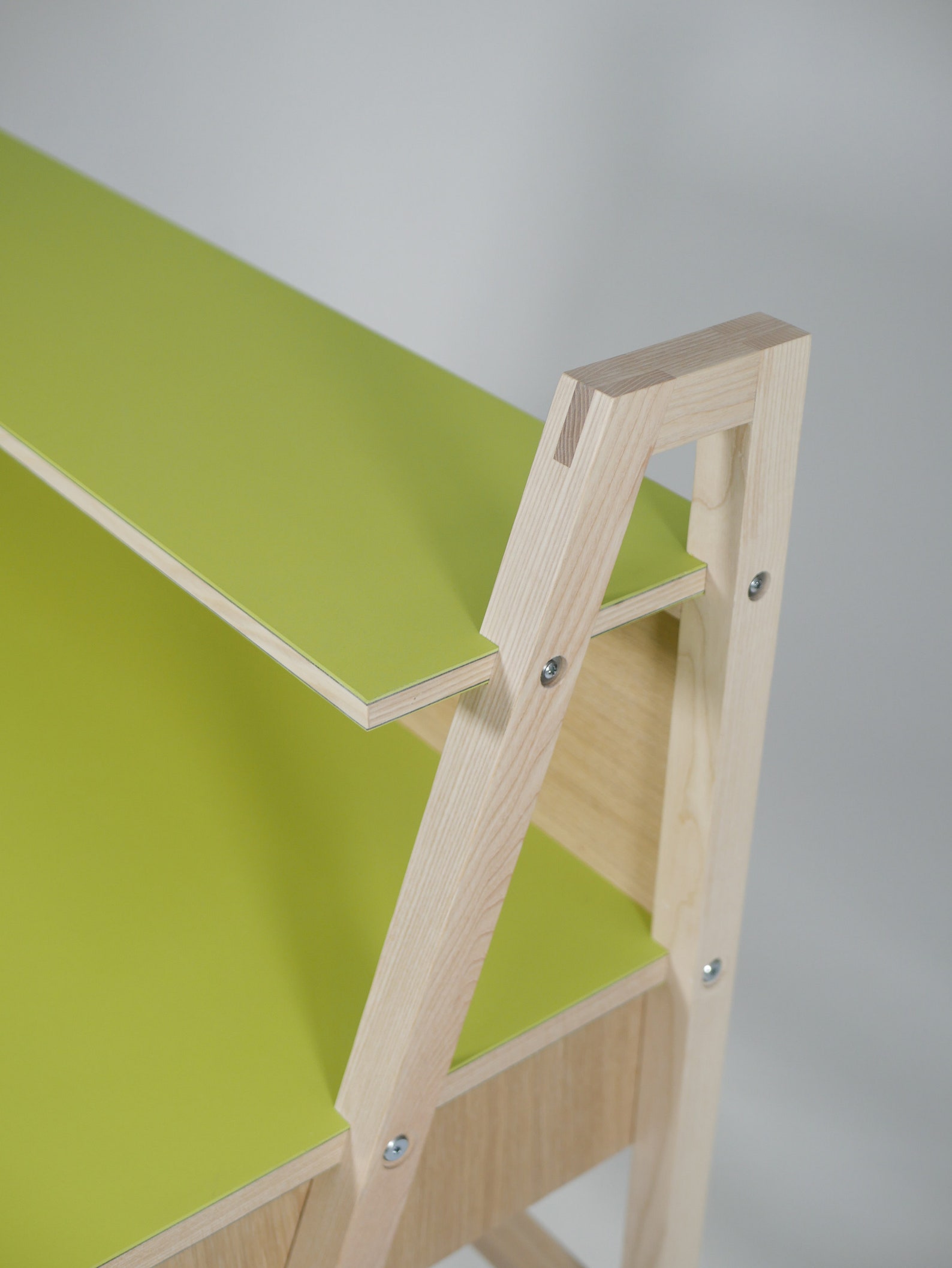 Mid Century Modern Desk, Office Linoleum Surface Desk, Linoleum Surface ...