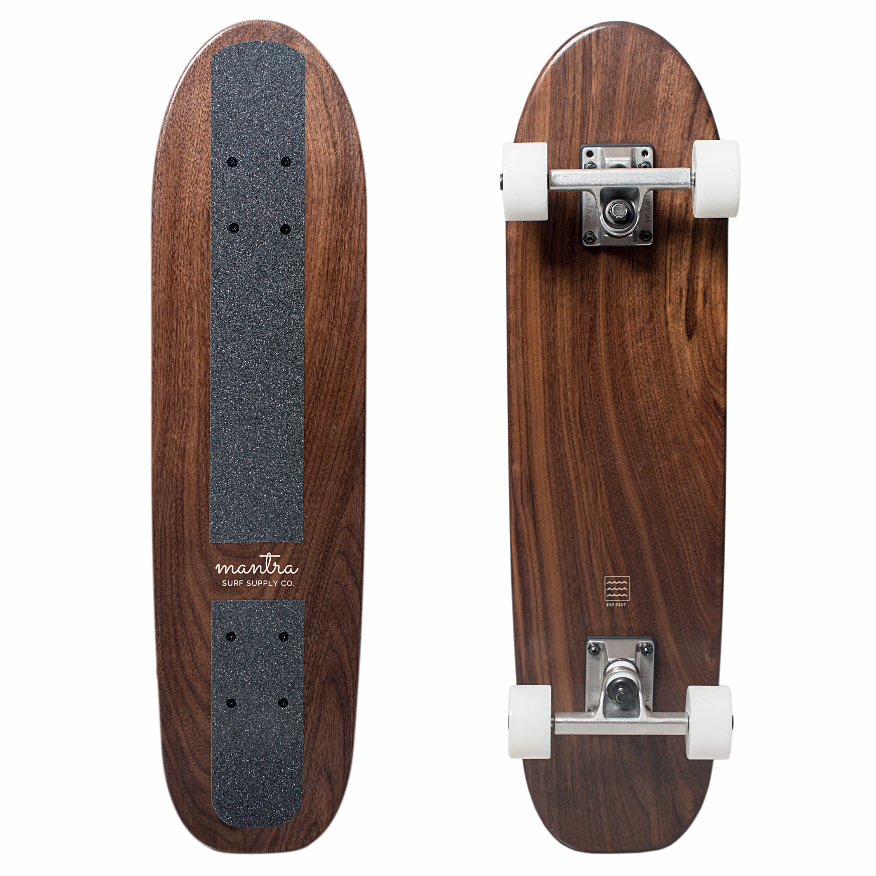 Retro Skateboard Walnut Cruiser Board - Etsy